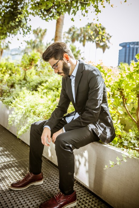 Said , model in Avilés , Asturias