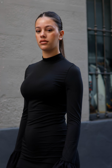 María Leyva, modelo en Granada