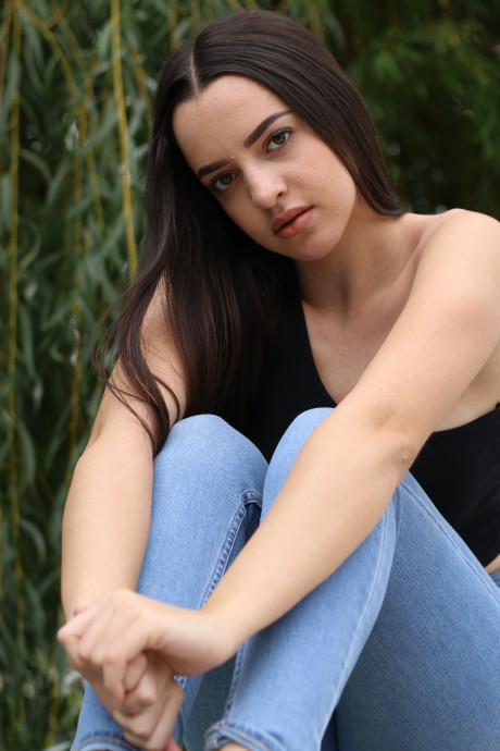 Andrea La Madriz, model in Madrid